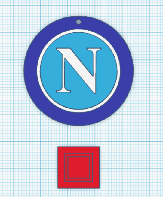 Napoli FC keychain by Noemi | Download free STL model | Printables.com