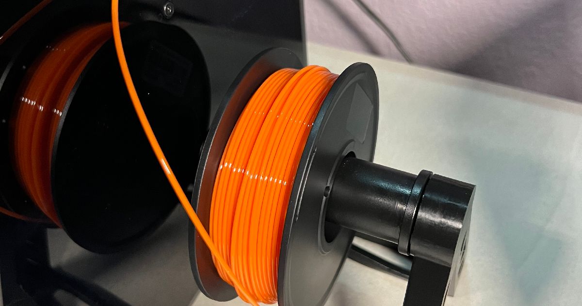 Creality K1/K1C Spool holder using factory post. by Silviu Tanase ...