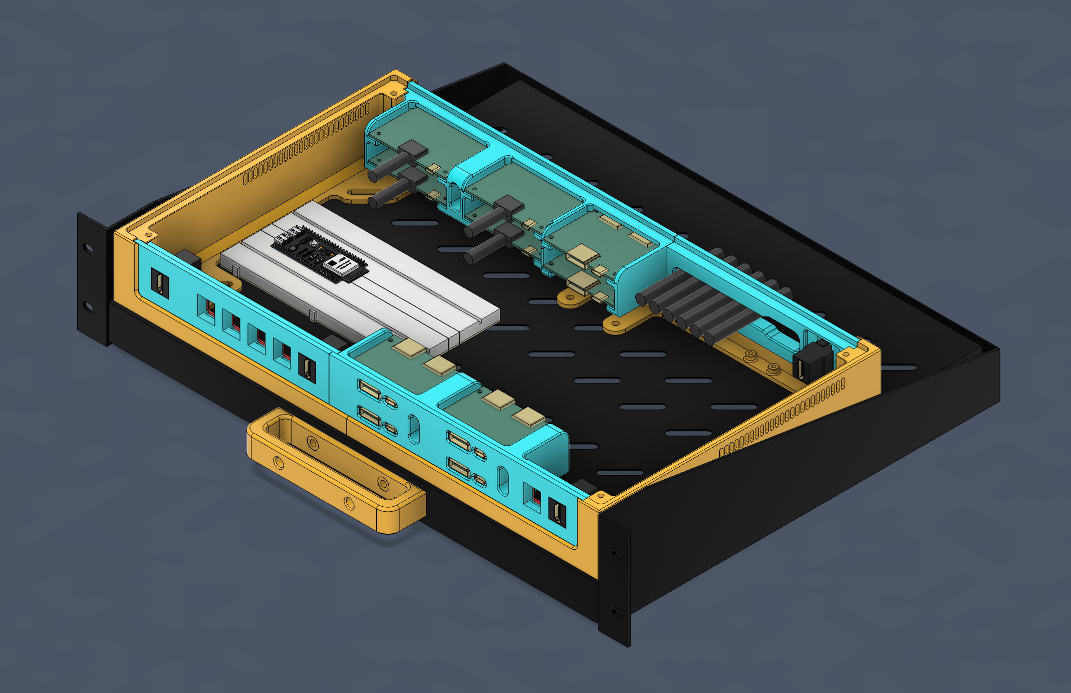 2U Rackmount Case for 19" Digitus Retractable Shelve by pixelwave ...