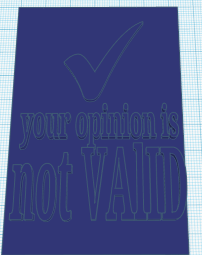 your opinion is NOT VALID! plate par jacob creality :) | Téléchargez ...
