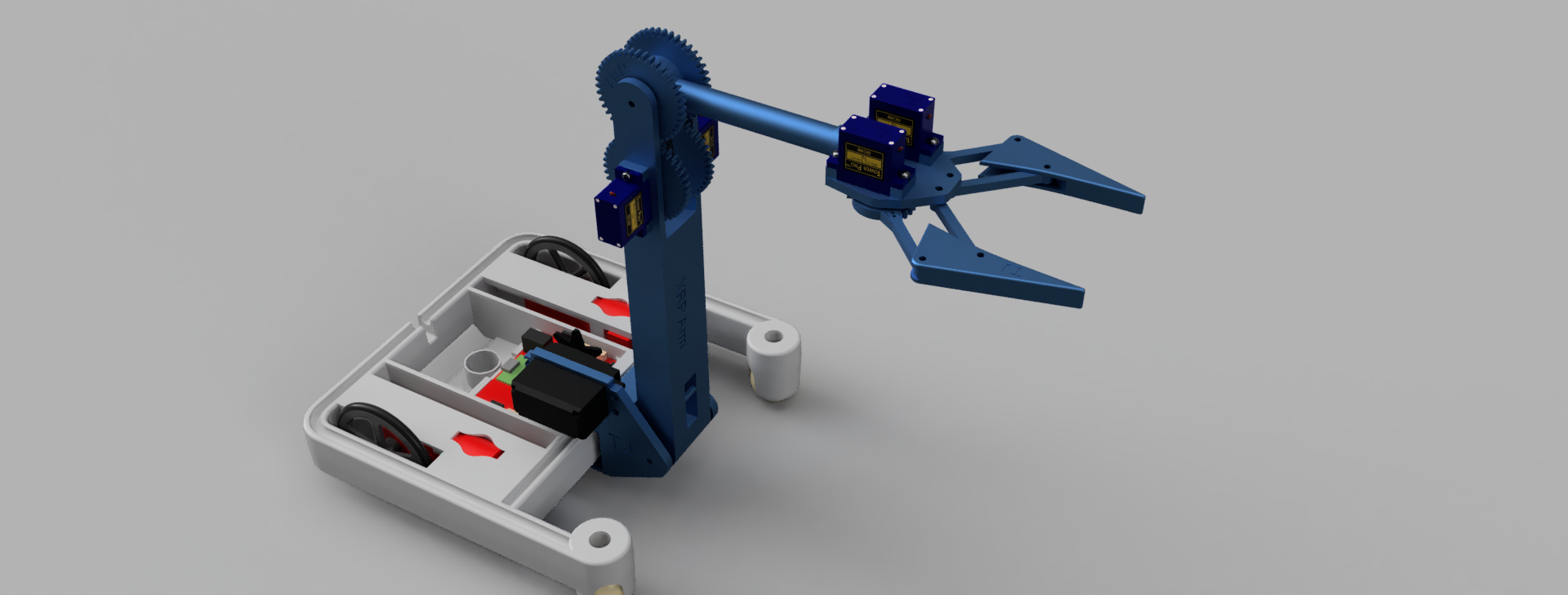 XRP Robot Servo Arm with Grippers by techbit - MakerWorld