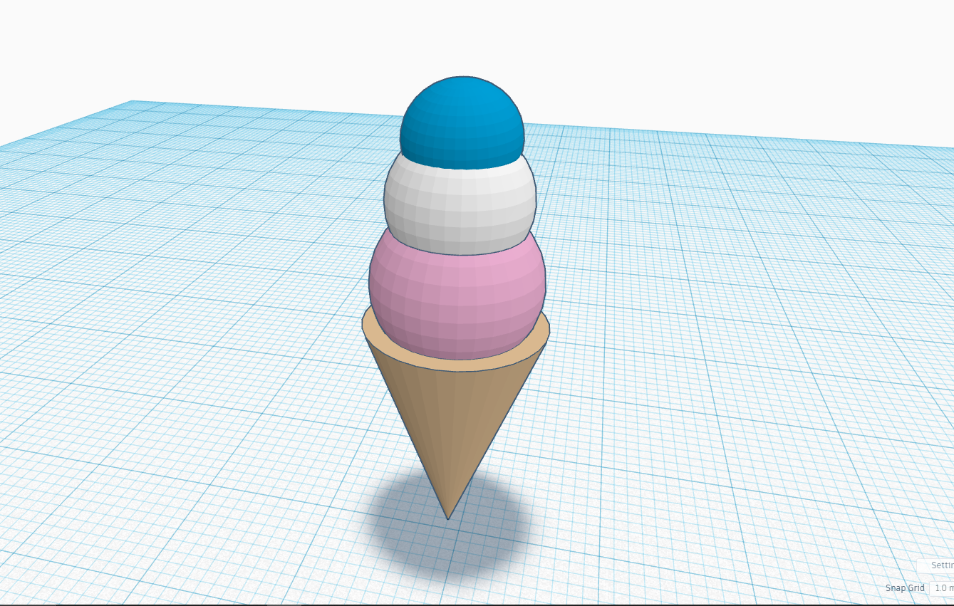 ice cream low poly by jacob creality :) | Download free STL model ...