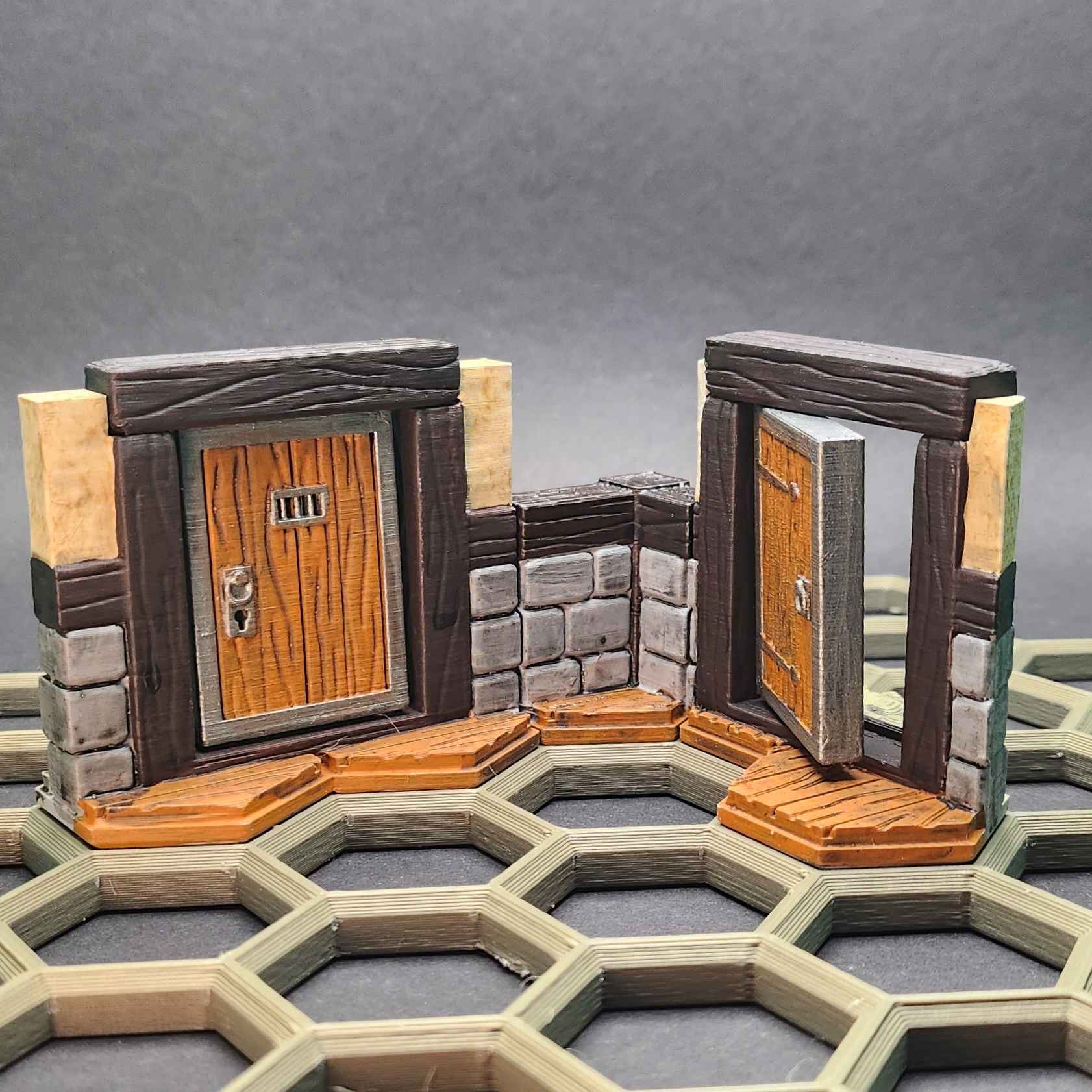 WDhex - housetiles - sturdy wall doors by Diona | Download free STL ...