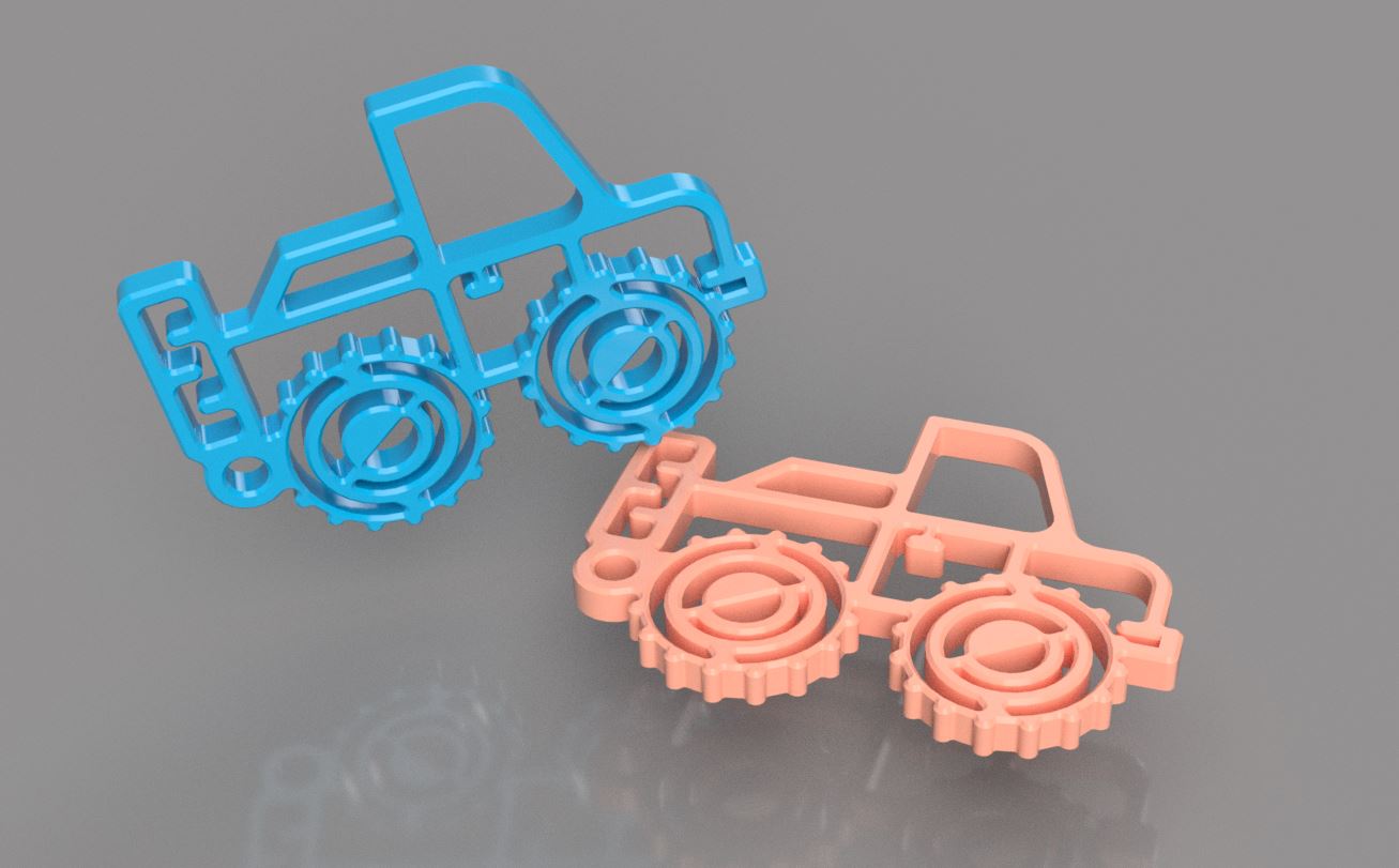Off Road 4x4 Toy Style Key Chain Portachiavi Porte Clès 钥匙链 By