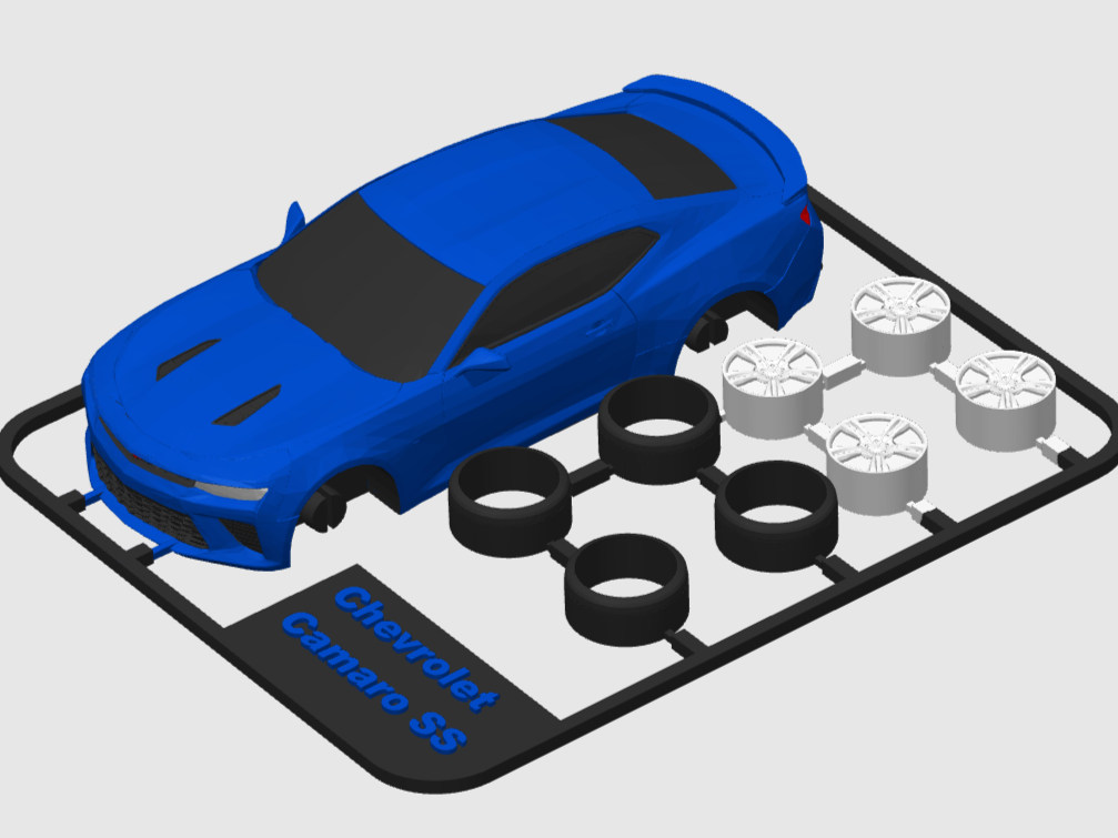 Chevrolet Camaro SS 2016 kit card by Jerryie | Download free STL model ...