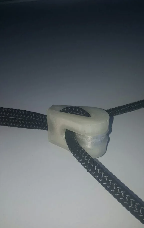 Pulley block (soft mount) for 7-8mm OD rope and 608 bearings by ...