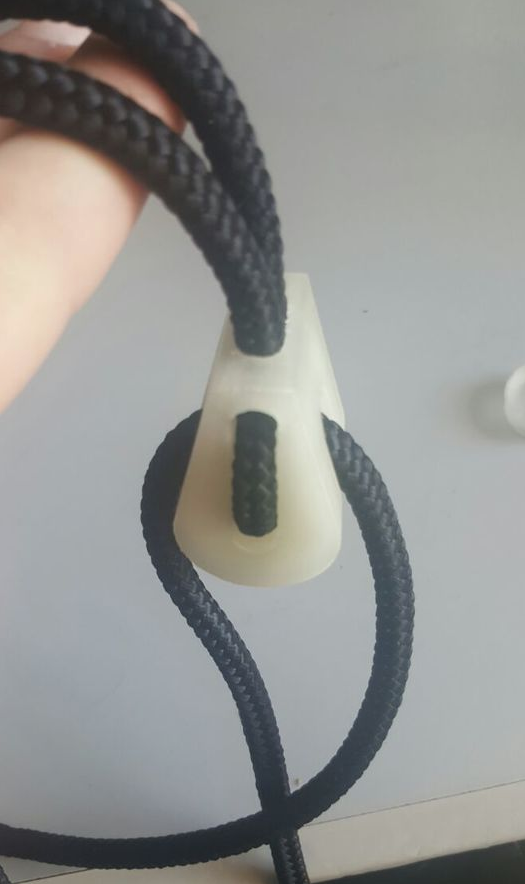 Pulley block (soft mount) for 7-8mm OD rope and 608 bearings by ...