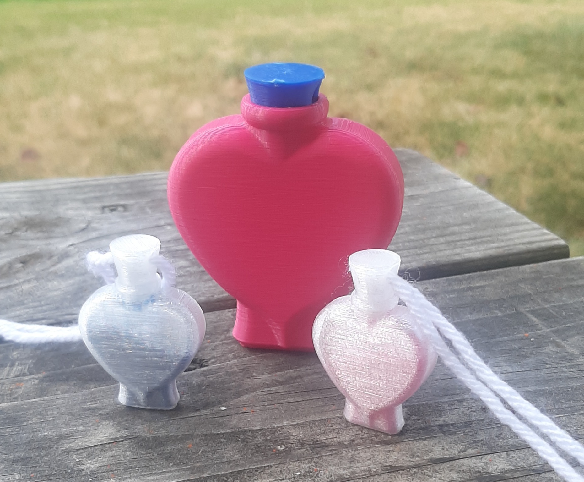 Fillable heart potion bottle necklace magic charm pendant jewelry by ...