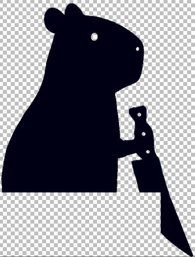 Knife Capybara Door Topper by Pranav's Prints | Download free STL model | Printables.com