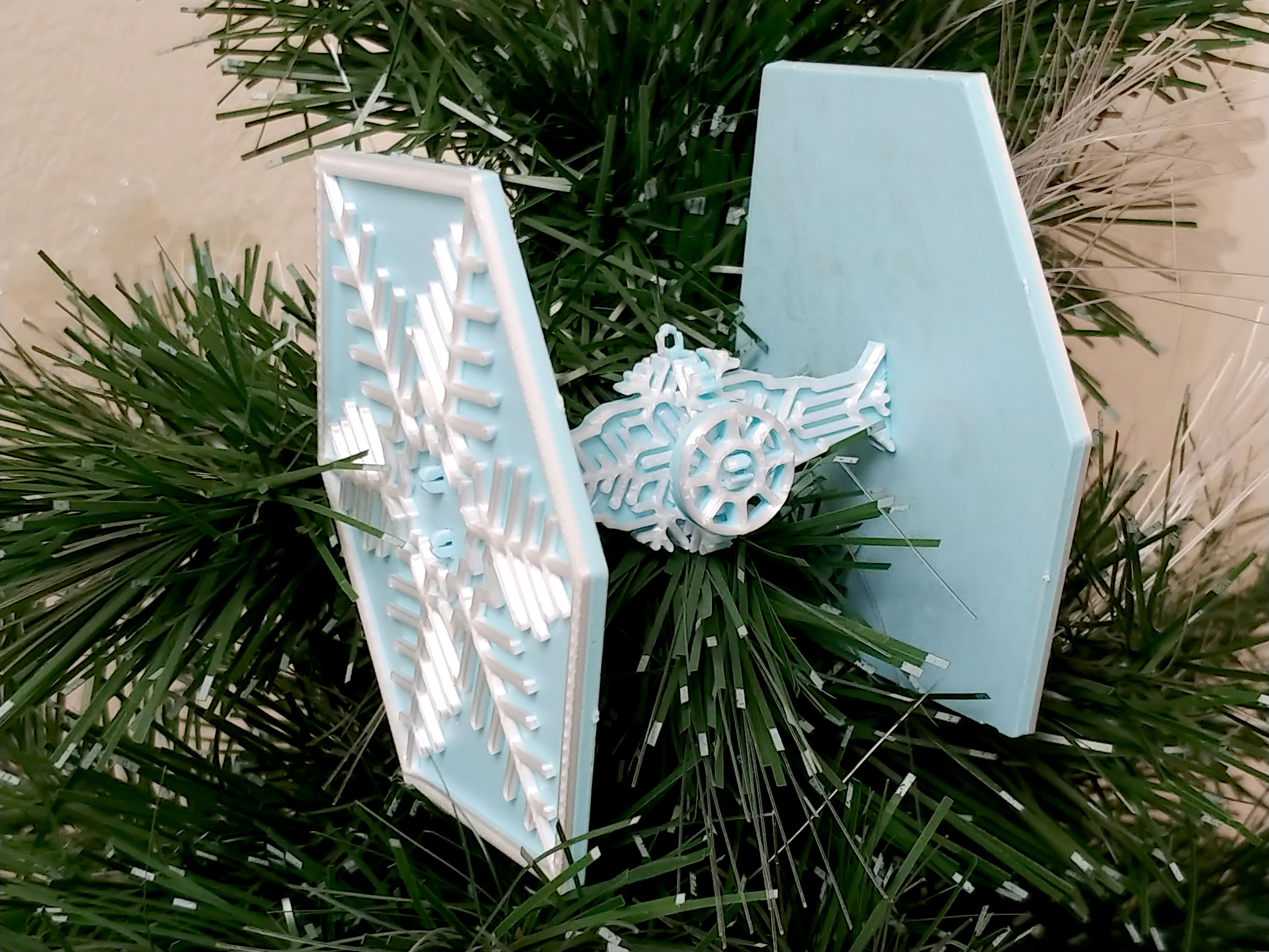 Snowflake TIE Fighter Kit Card Ornament by fixumdude | Download free ...