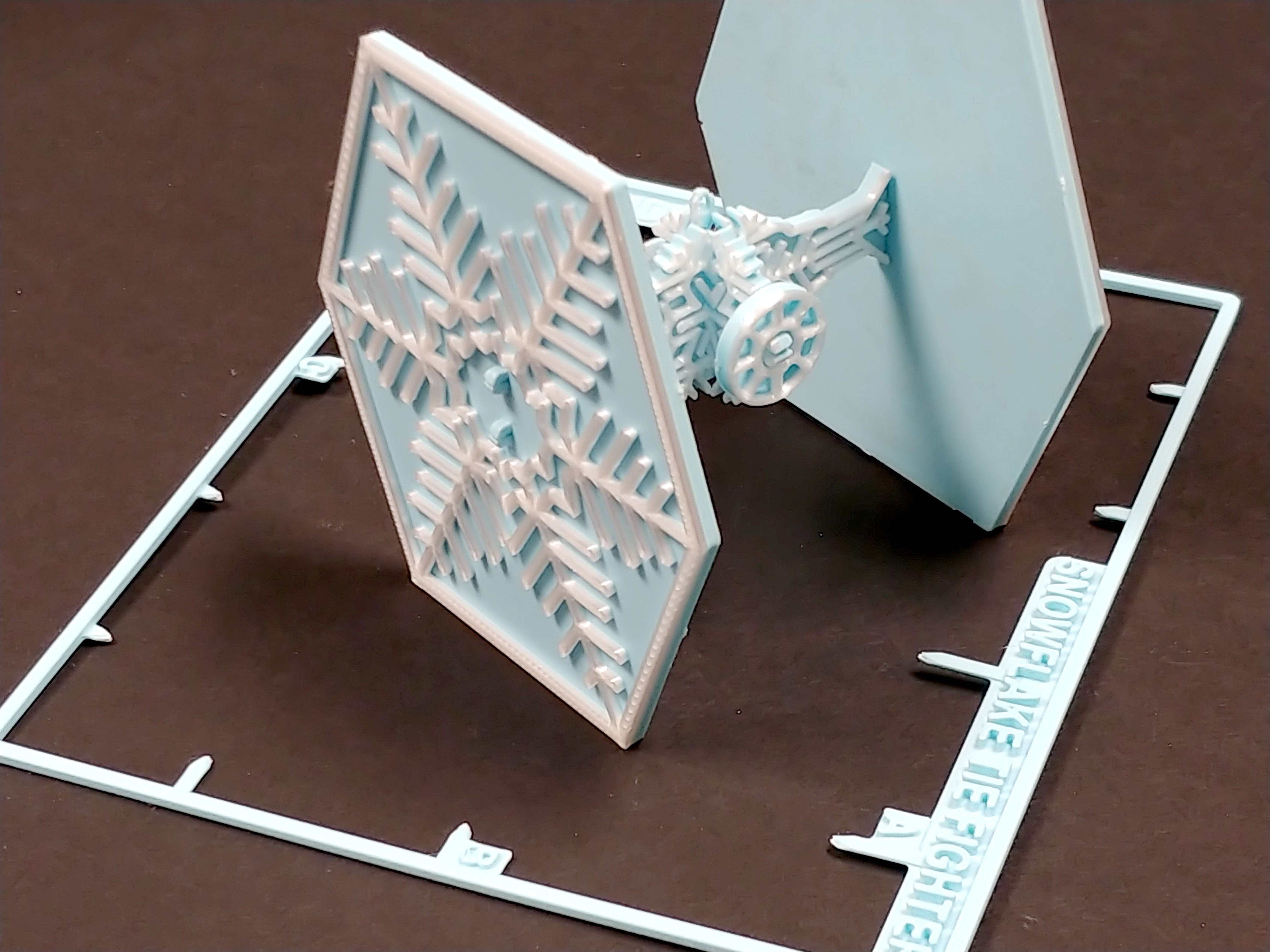 Snowflake TIE Fighter Kit Card Ornament by fixumdude | Download free ...