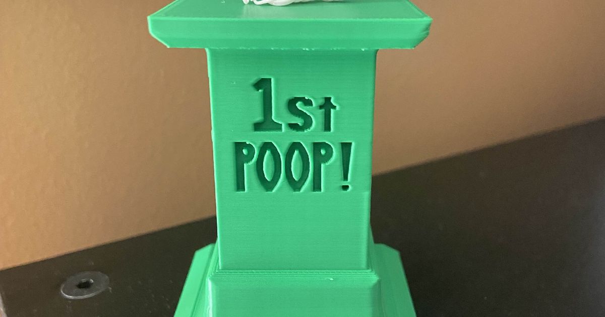 Bambu First Poop Pedestal! by ExllntButtz | Download free STL model ...
