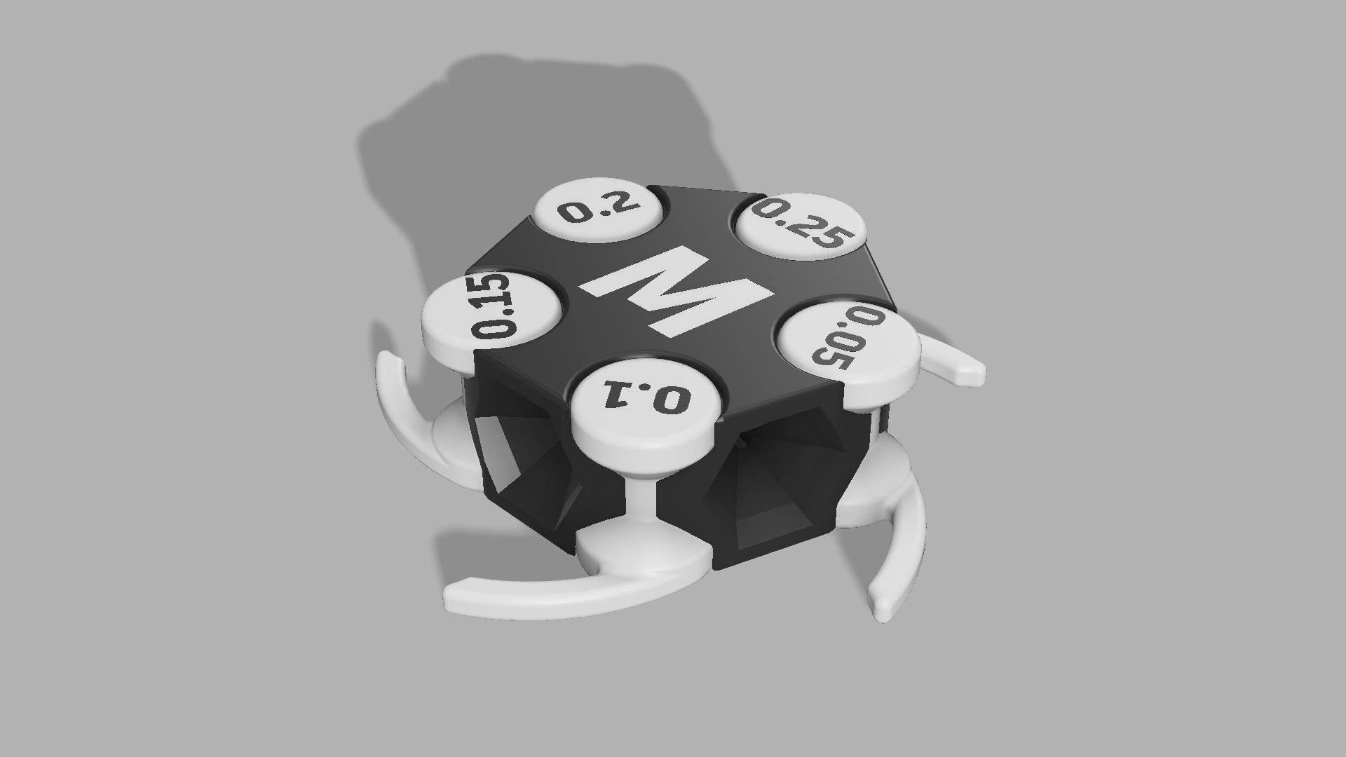 Clearance and Tolerance 3D Printer Gauge : 0.05-0.25mm by Morten ...