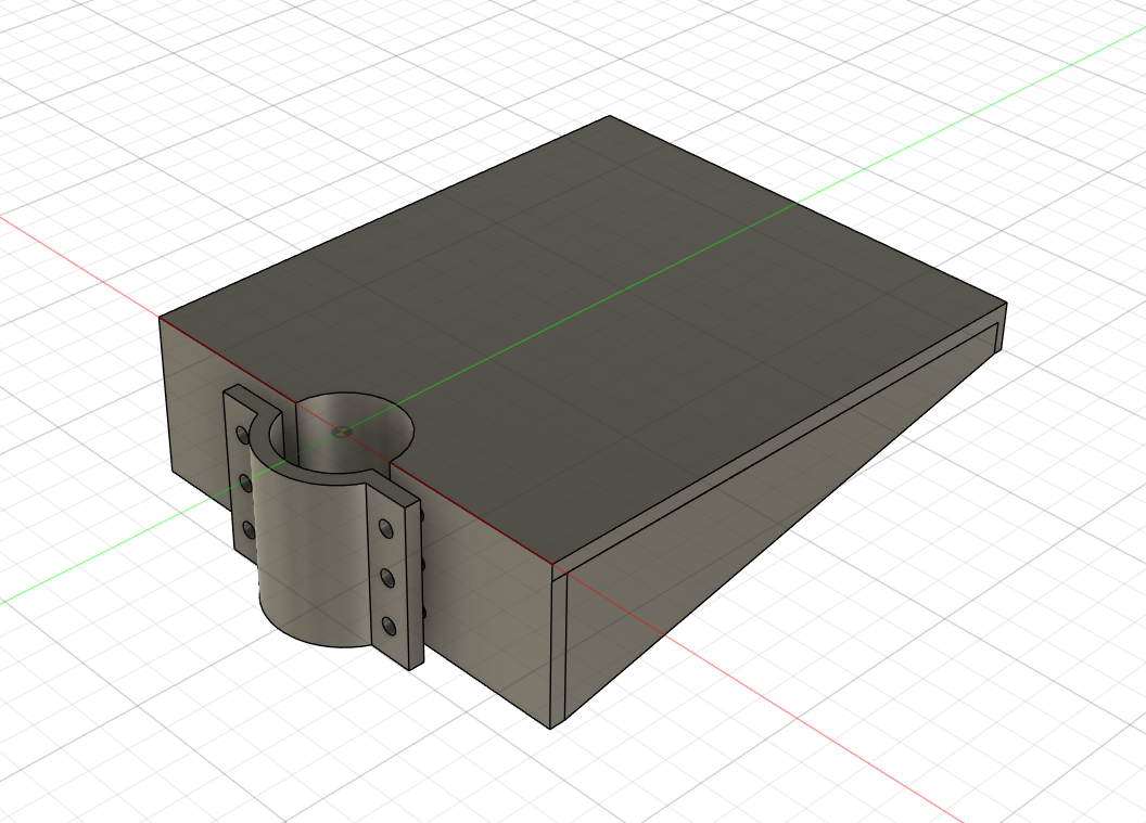 Rugged Monitor Mount Table/Plate by icegeist | Download free STL model ...