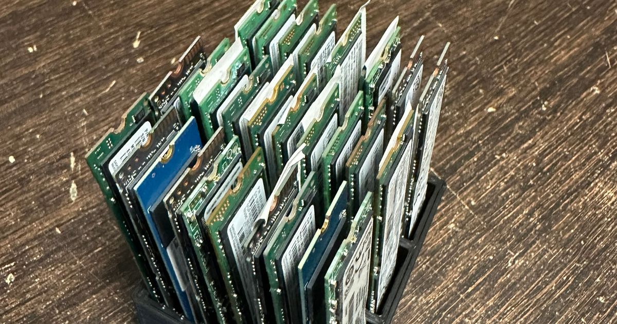 M.2 SSD HOLDER x30 by dePlak | Download free STL model | Printables.com
