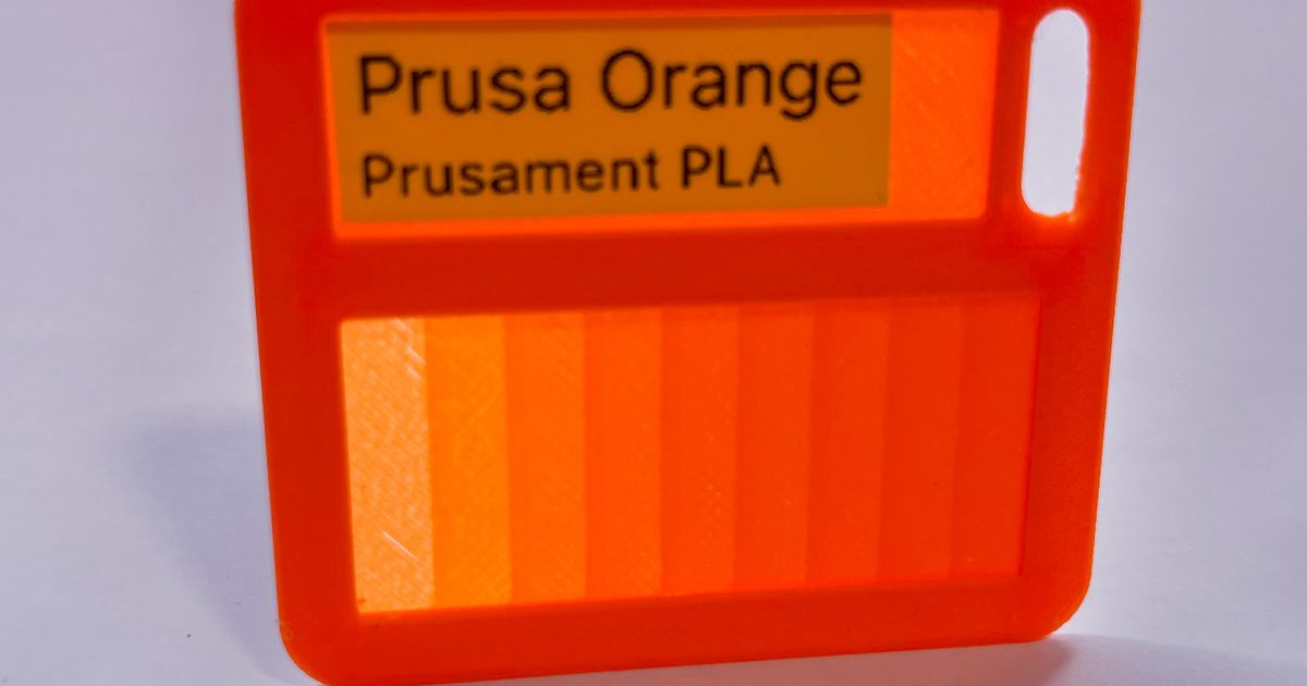 Filament color swatch with depth gradient by veikus | Download free STL ...