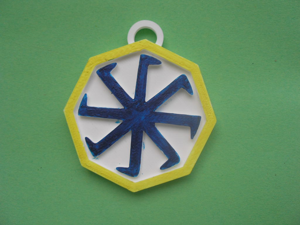 Medailony - Slovanské symboly 1 hranaté (Medallions - Slavic symbols 1 ...