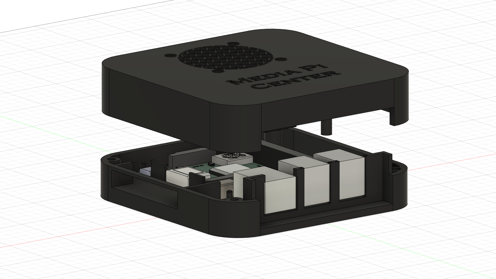 Media Center Styled Raspberry Pi 3B+ Case by MVLPGaming | Download free ...