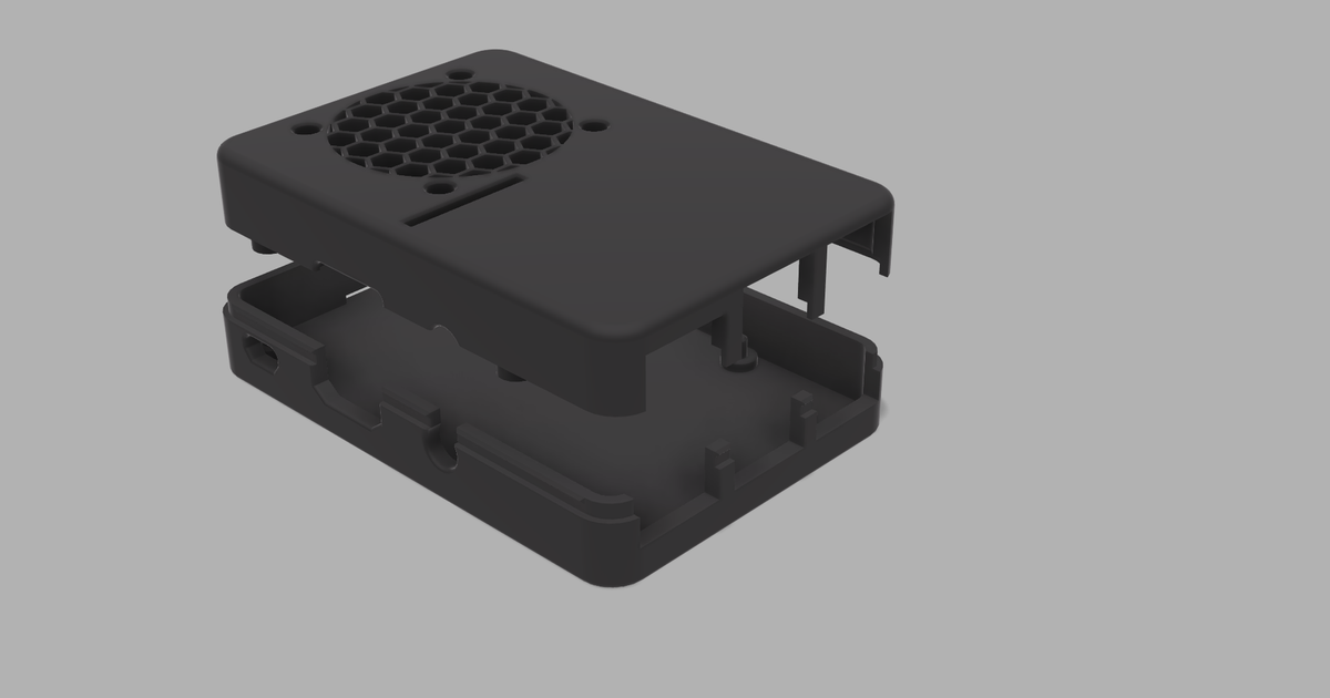 Customizable Raspberry Pi 3b Case Screwless By Mvlpgaming Download Free Stl Model