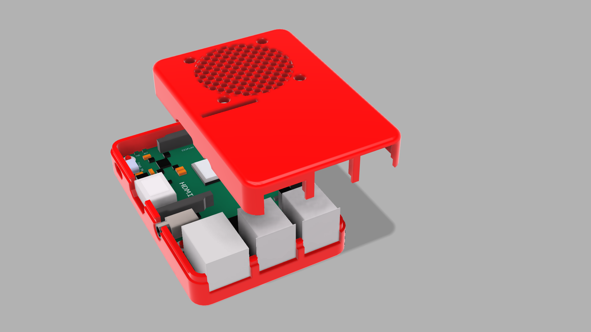 Customizable Raspberry Pi 3B+ case (screwless) by MVLPGaming | Download ...