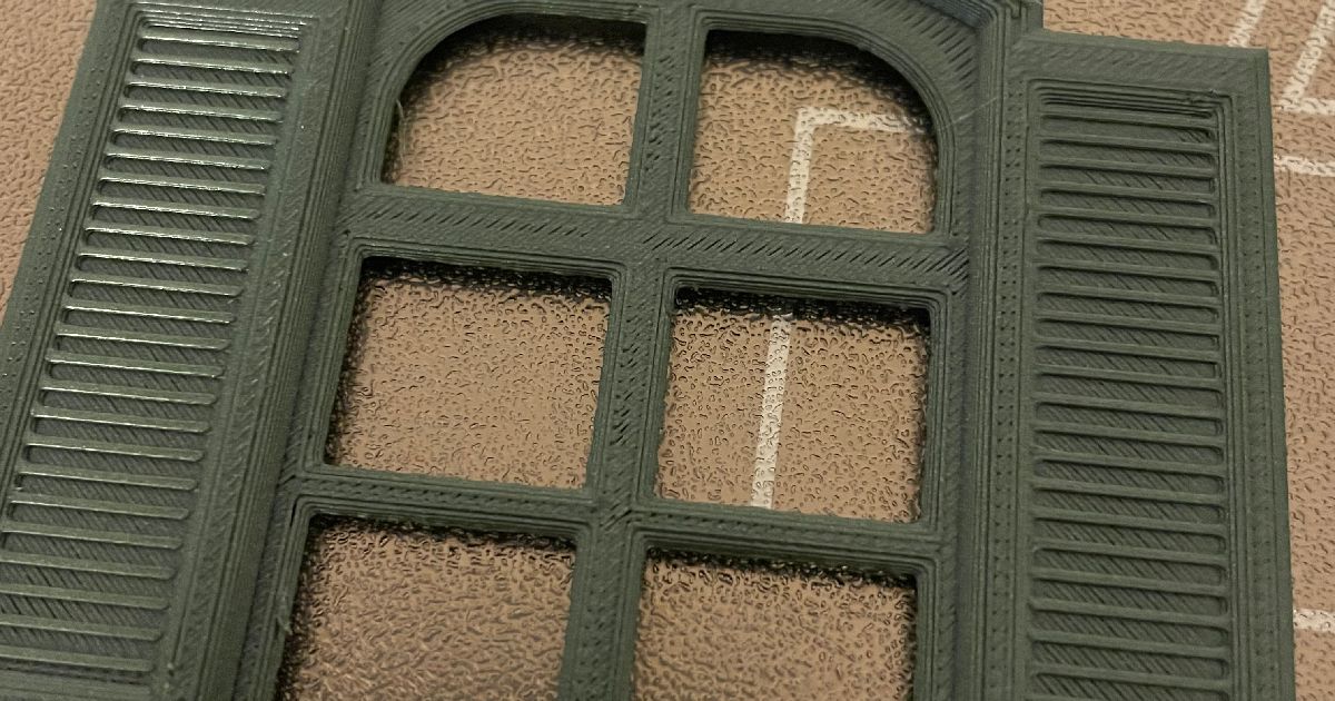 Window with shutters by Tyler Young | Download free STL model ...