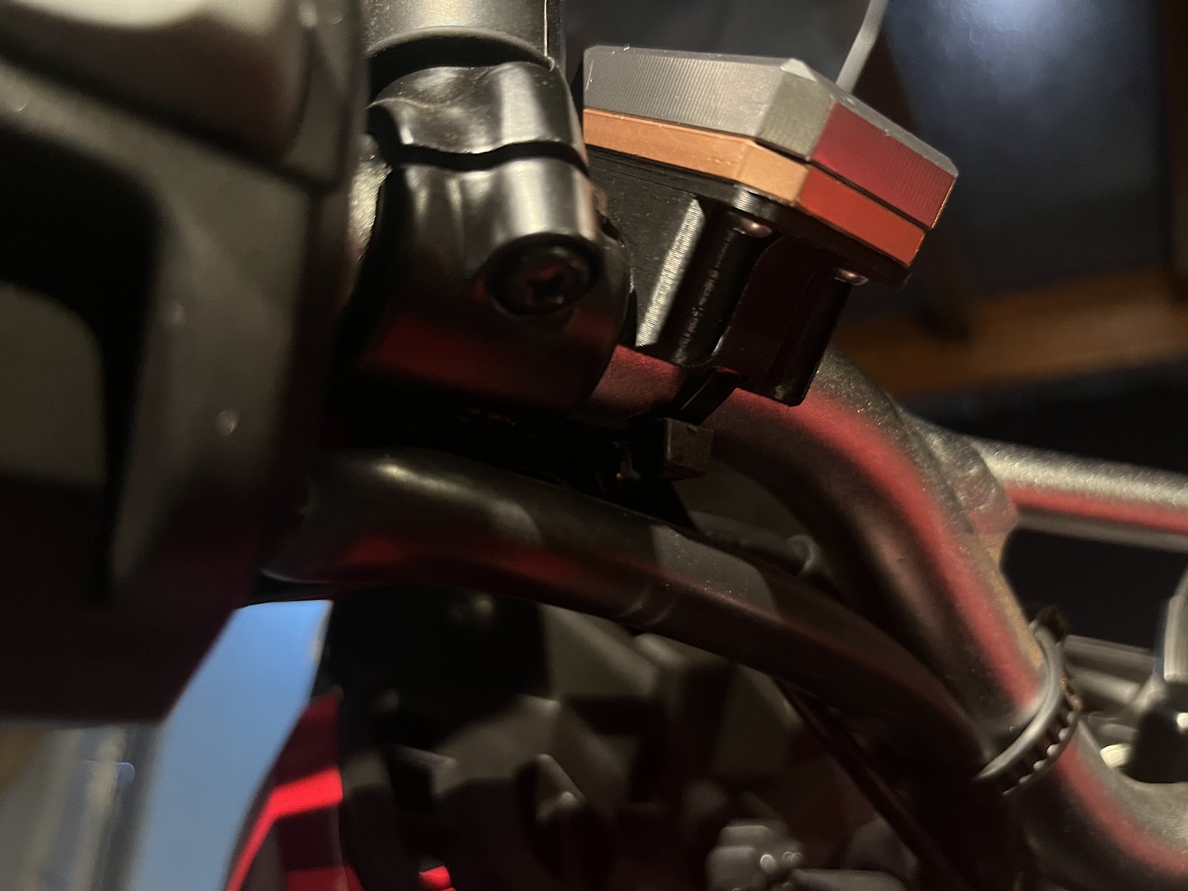 Motorcycle handlebar support for light switch by Jean Brito | Download ...