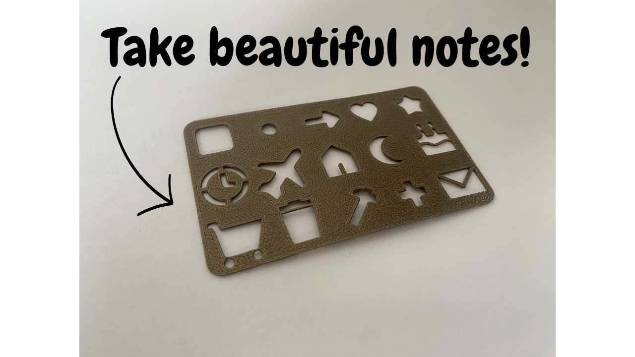 Day Planner Stencil by Wing97 | Download free STL model | Printables.com