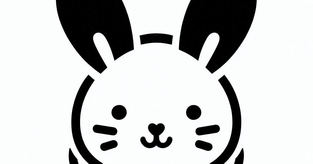 Rabbit stencil by Nina Máčová | Download free STL model | Printables.com