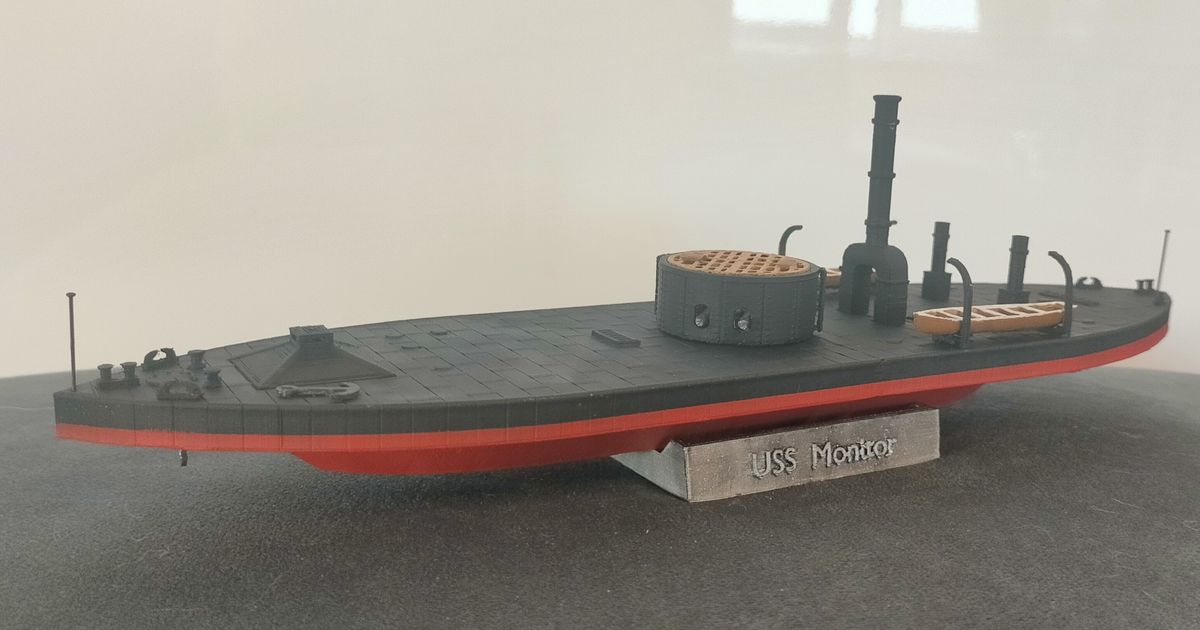 USS Monitor by shvili | Download free STL model | Printables.com