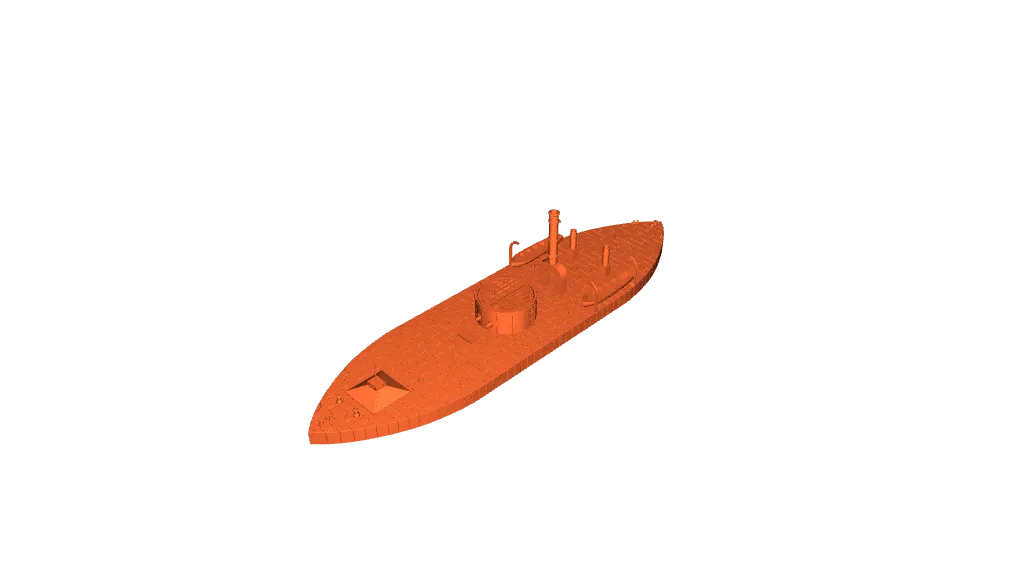 USS Monitor by shvili | Download free STL model | Printables.com