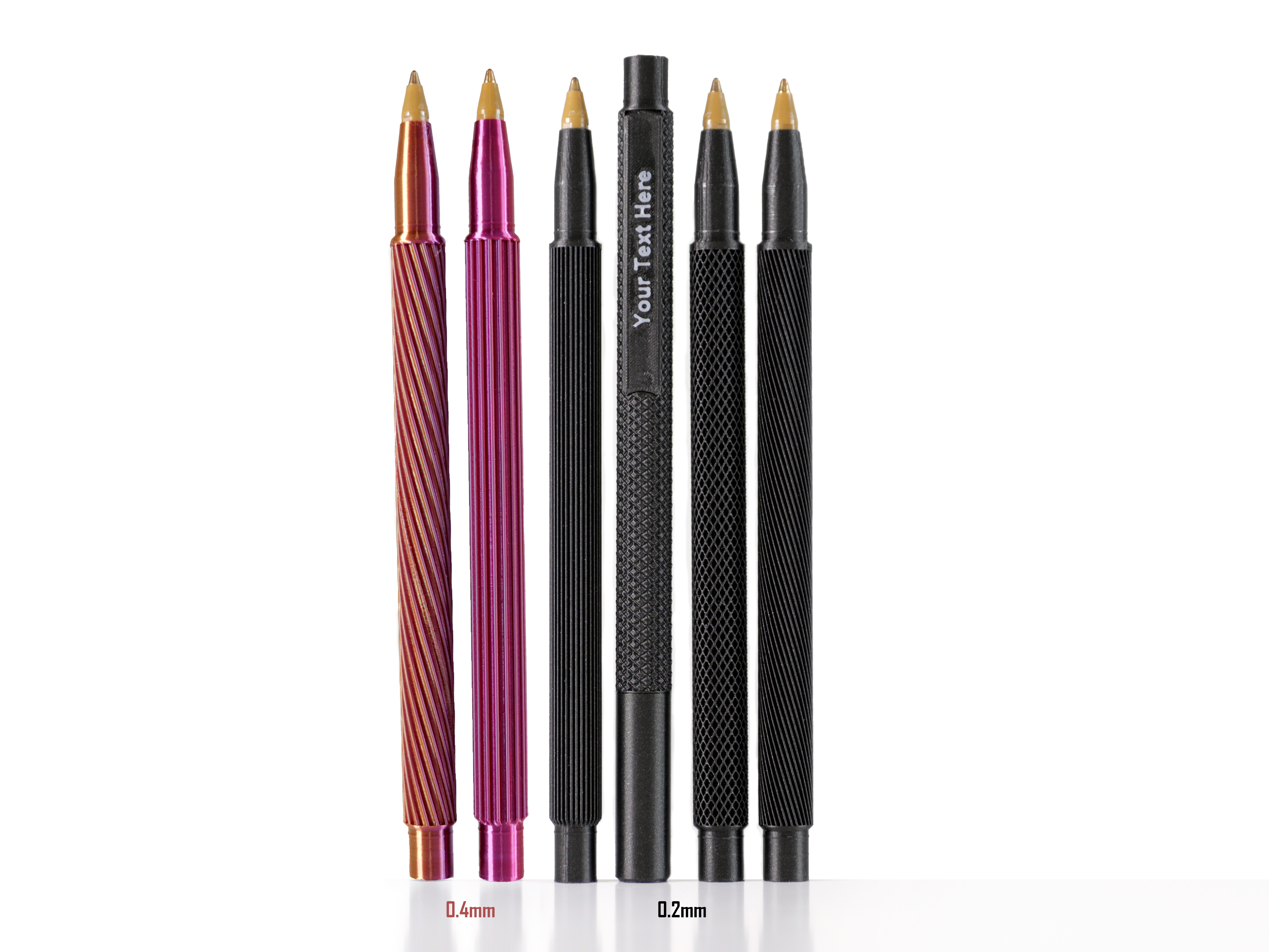 Customizable pens with ultra-fine textures for 0.2mm and 0.4mm Nozzles ...