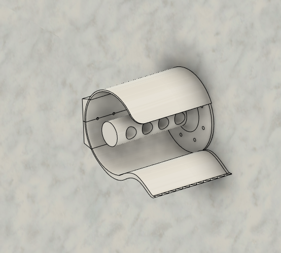 Toilet paper tissue holder / cutter. 2 ways attachment by Pluto Labs ...