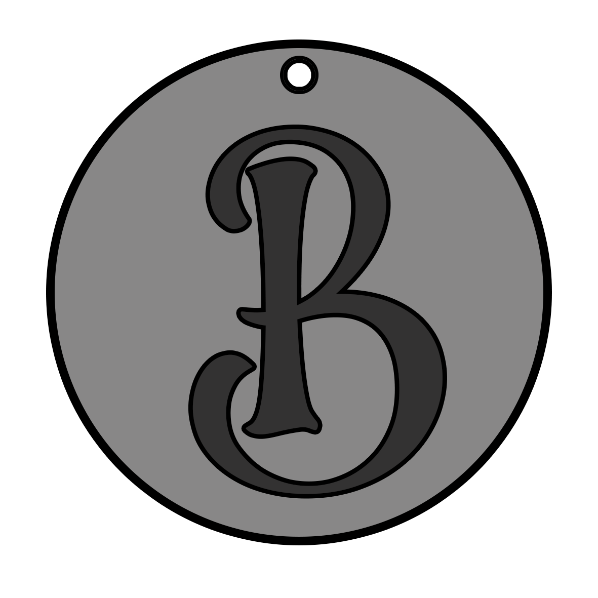 LLAVERO - KEY Letra B by mbt.club | Download free STL model ...