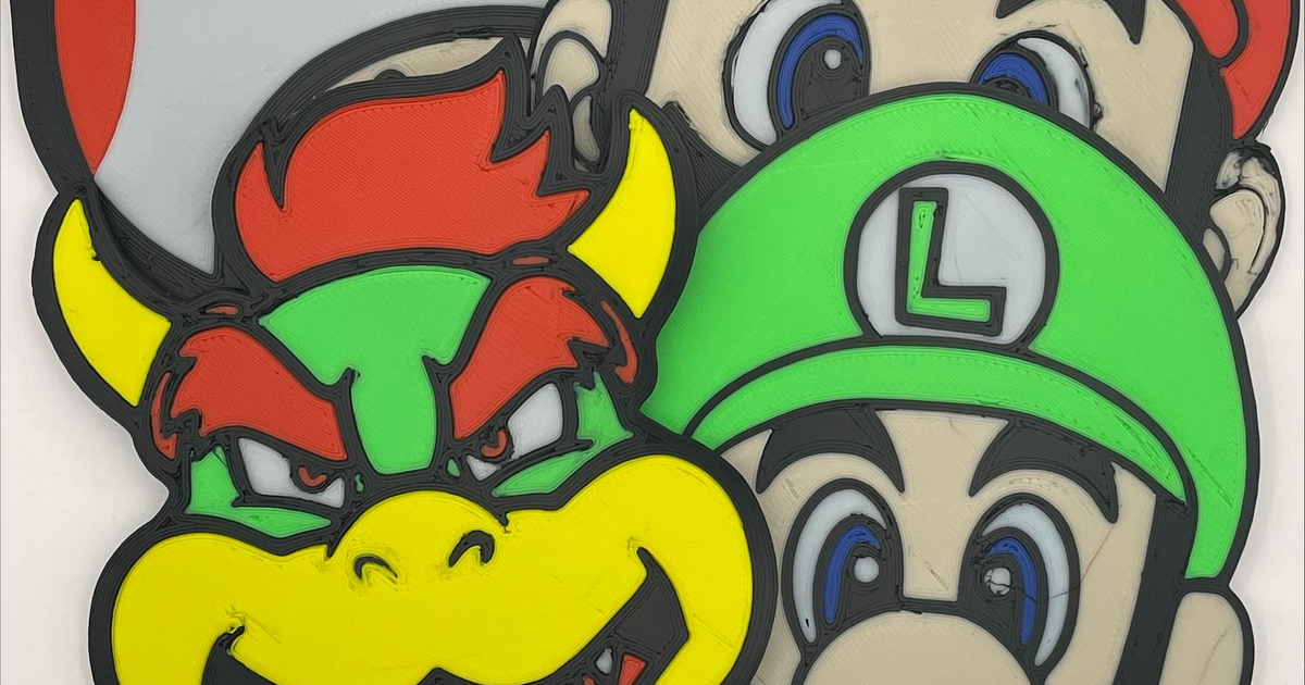 Super Mario Coasters - Same Layer Multicolour (Single Extruder) by ...