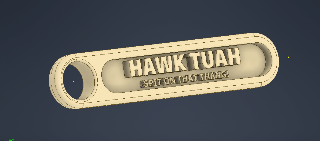Hawk Tuah Key Tag/Chain por Tebogo Molefe | Descargar modelo STL ...