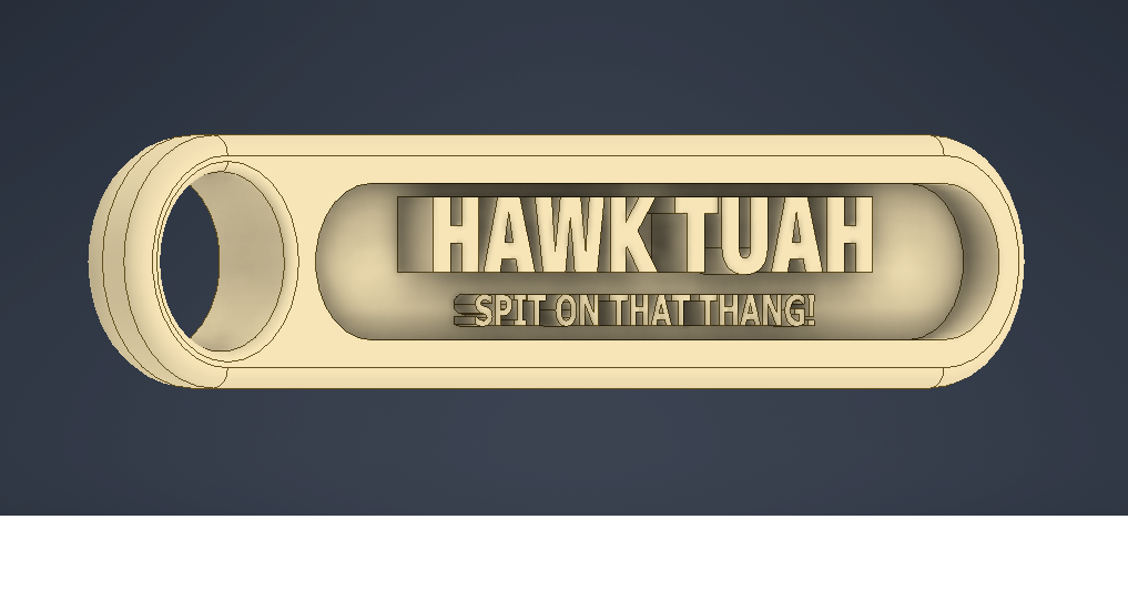 Hawk Tuah Key Tag/Chain por Tebogo Molefe | Descargar modelo STL ...