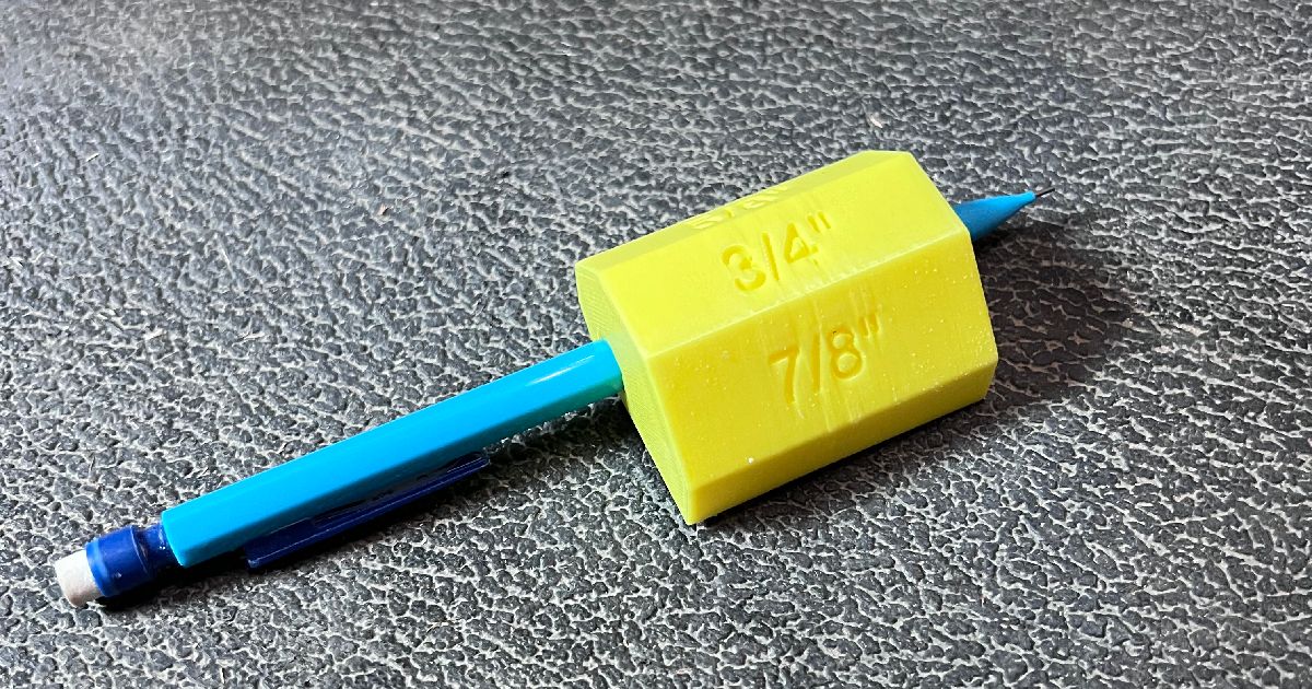 Scribe Block for lead pencil .9mm by Tthomas885 | Download free STL model | Printables.com