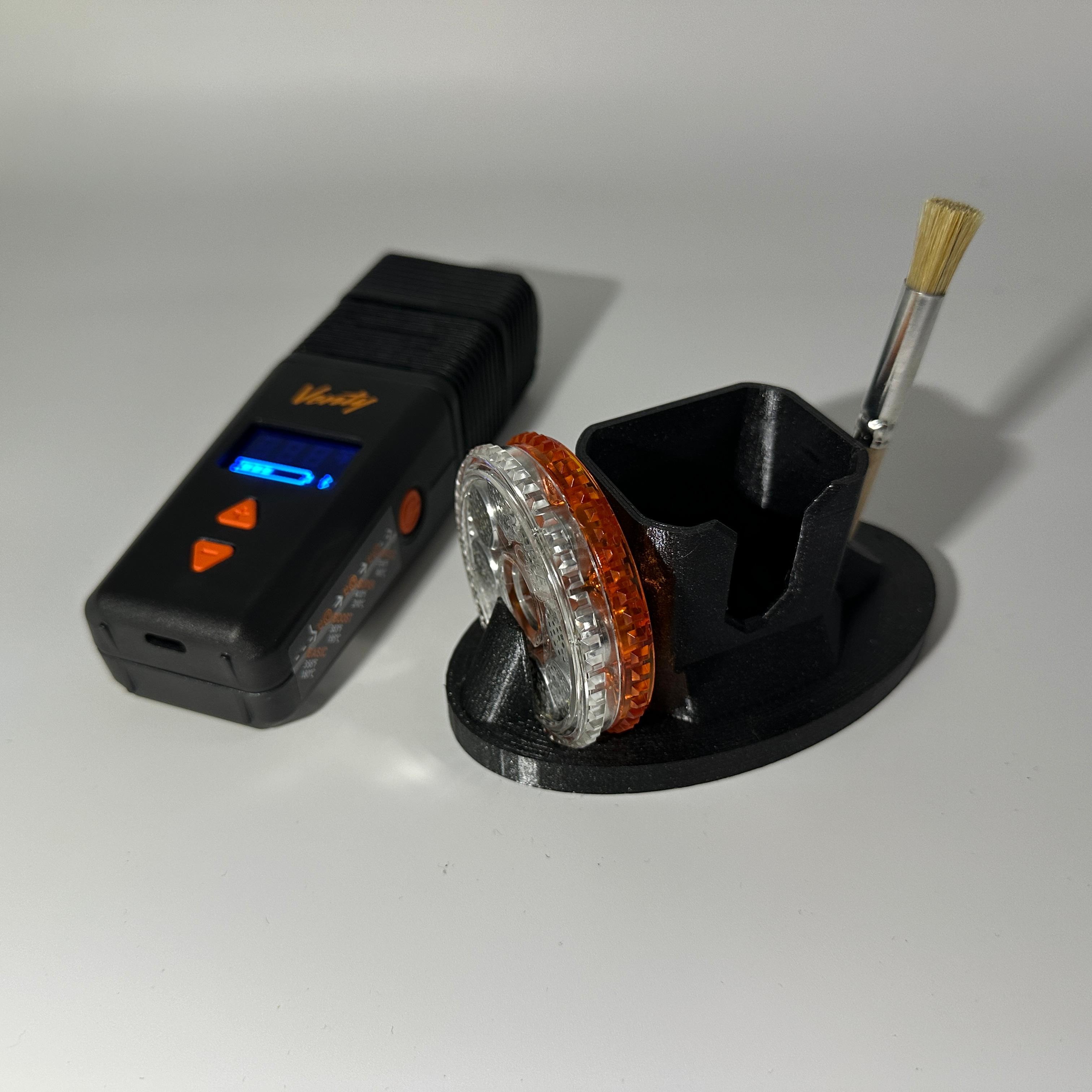 S&B Venty stand w/ brush and capsule holder by PrintFabLab | Download ...