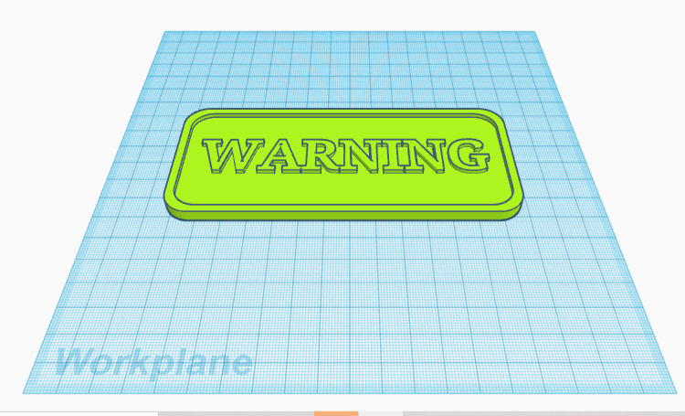 warning sign by Zac Cachia | Download free STL model | Printables.com