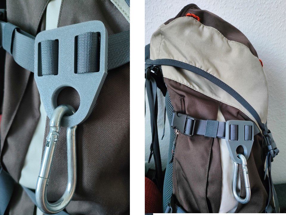 carabiner strap attachment ring (horizontal) DIFFERENT SIZES by Link ...