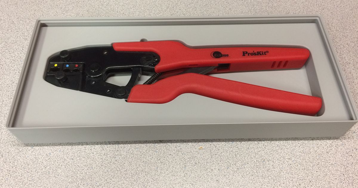 Gridfinity tray for Eclipse Tools Ergo-Lunar crimping tool by Tuxedo ...