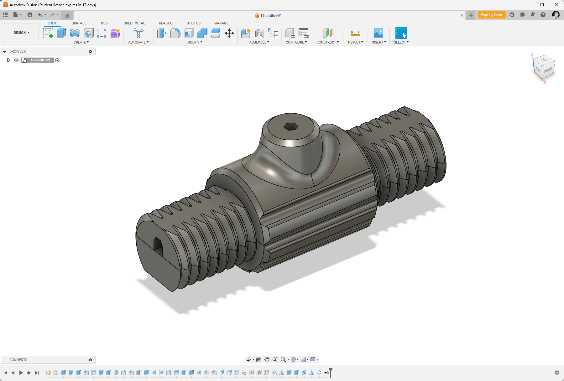 Yet Another Allen Key T Handle By Georgmierau Download Free Stl Model