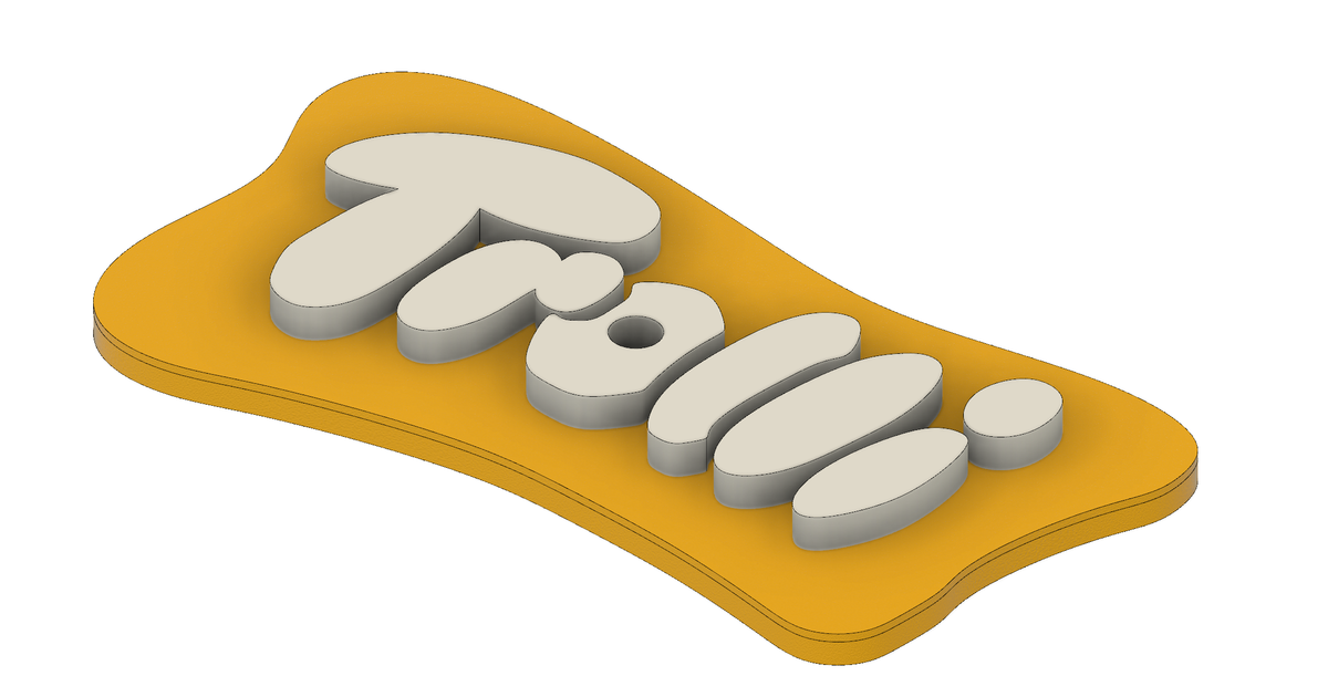 Trolli logo por Tin | Descargar modelo STL gratuito | Printables.com
