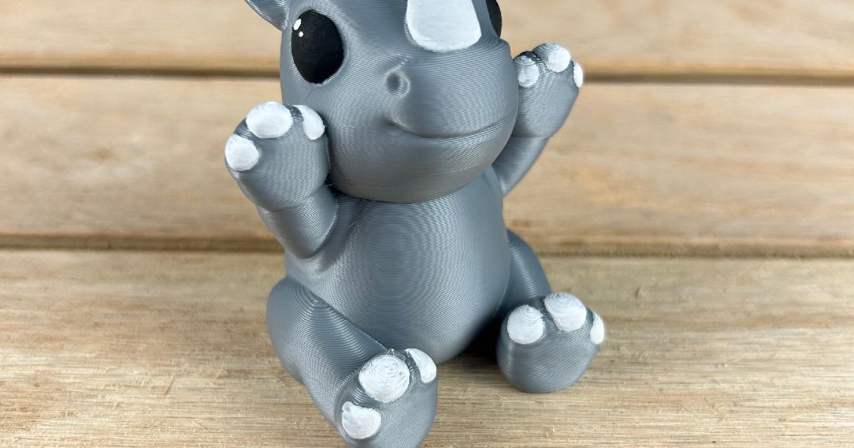 Rhinoceros Needs a Hug von Built_Over_Bot | Kostenloses STL-Modell ...