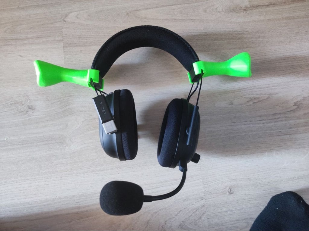 Shrek Ears for RAZER Blackshark v2 PRO by k1-801 | Download free STL ...