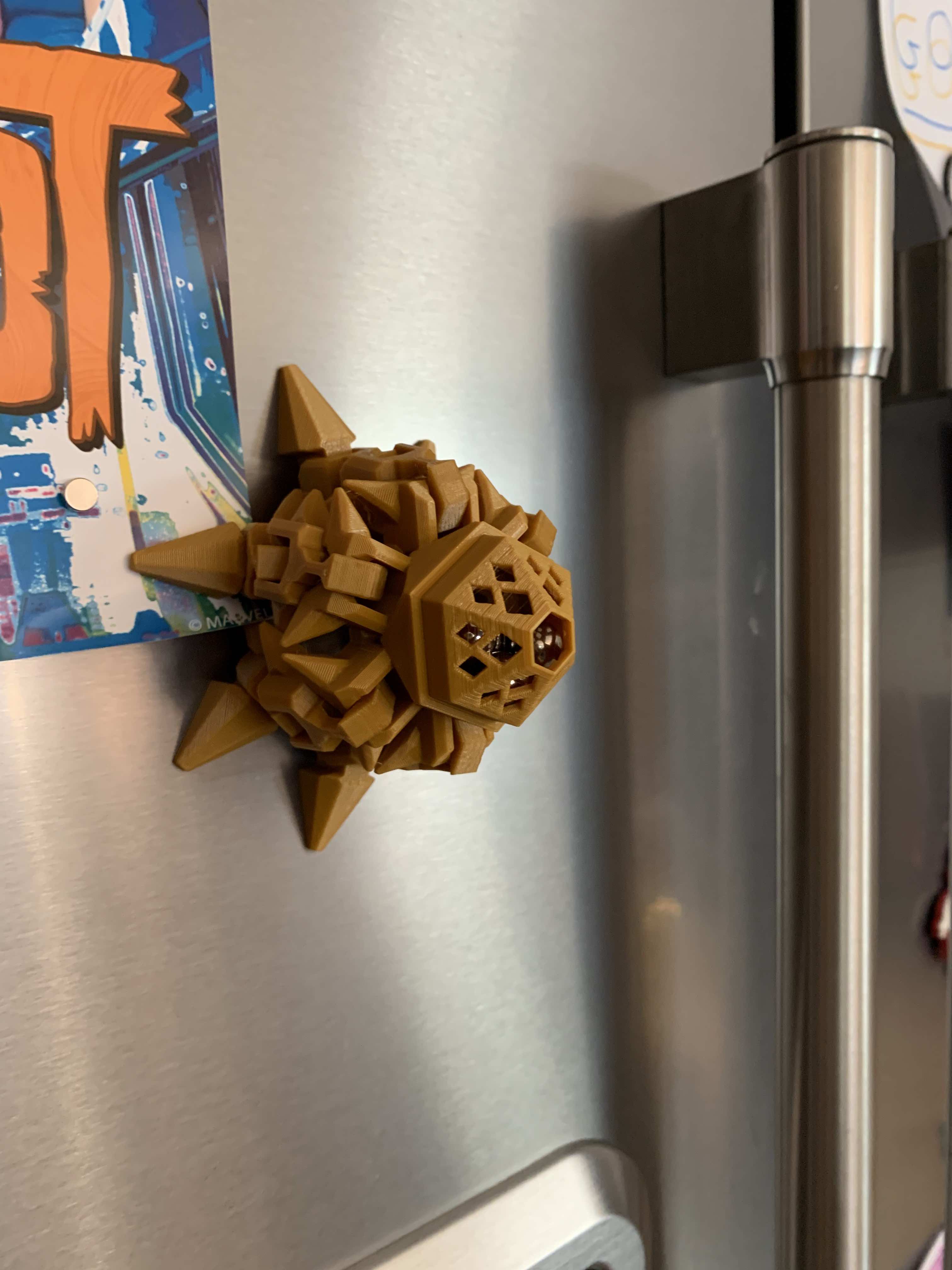 Print in Place Flexi Alien Sticky Bomb Fridge Magnet The Defender Cosplay Prop that Alexia ...
