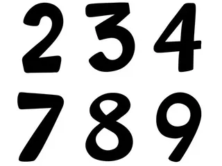 Simple numbers by Nina Máčová | Download free STL model | Printables.com