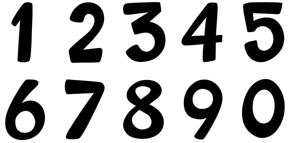 Simple numbers by Nina Máčová | Download free STL model | Printables.com