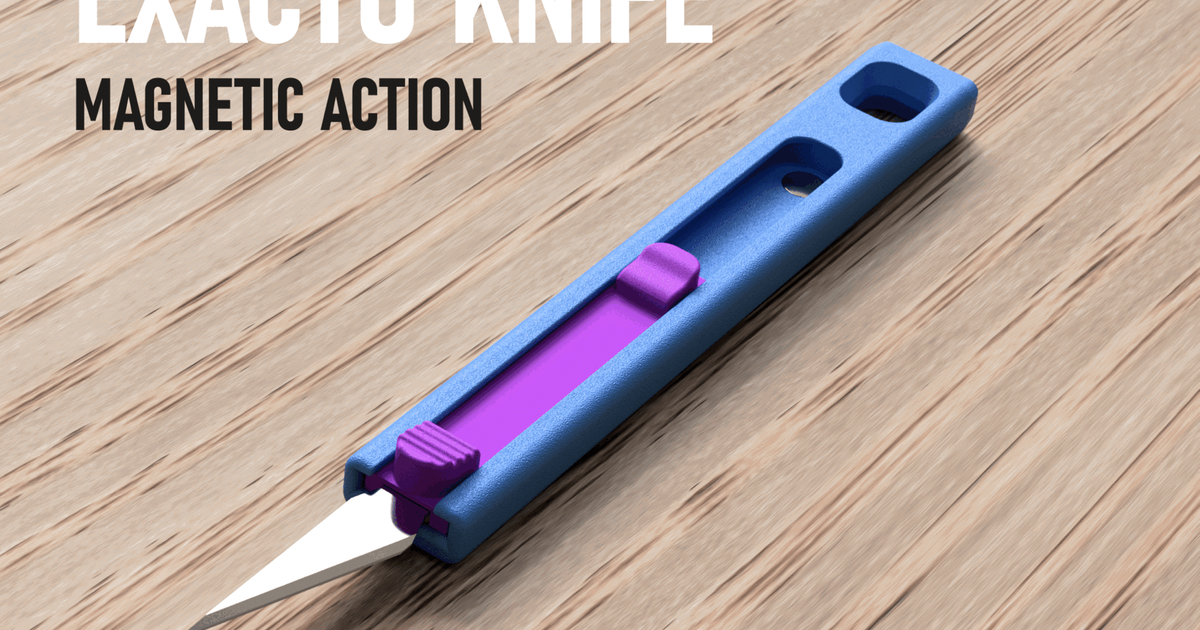 Exacto knife Magnetic by Sabre Design | Download free STL model ...