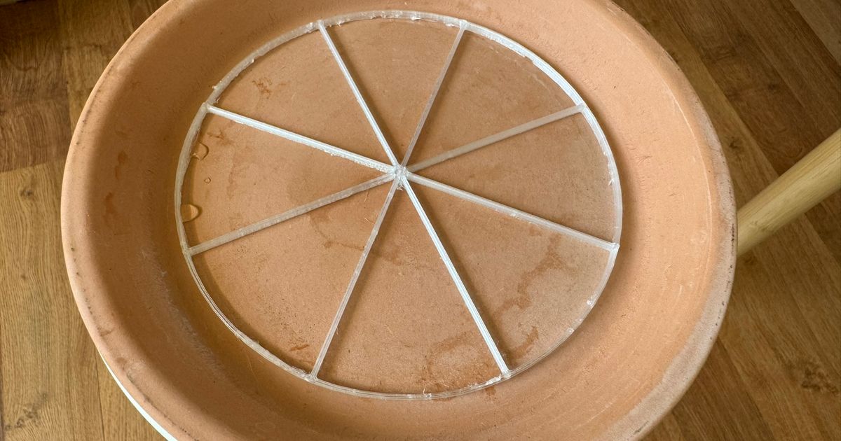 Pot saucer riser by Vojtaris | Download free STL model | Printables.com